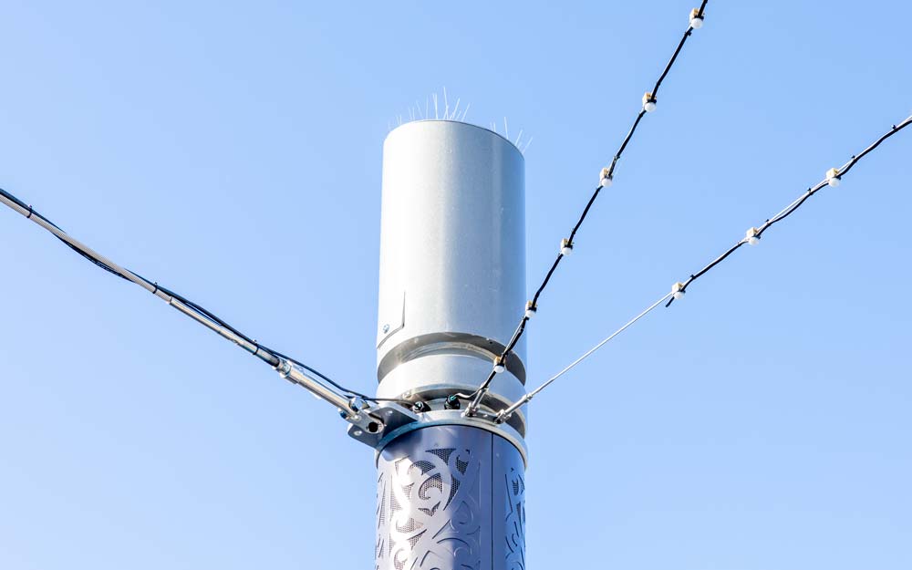 Wharf Street Catenary Lighting by Ronstan Tensile Architecture